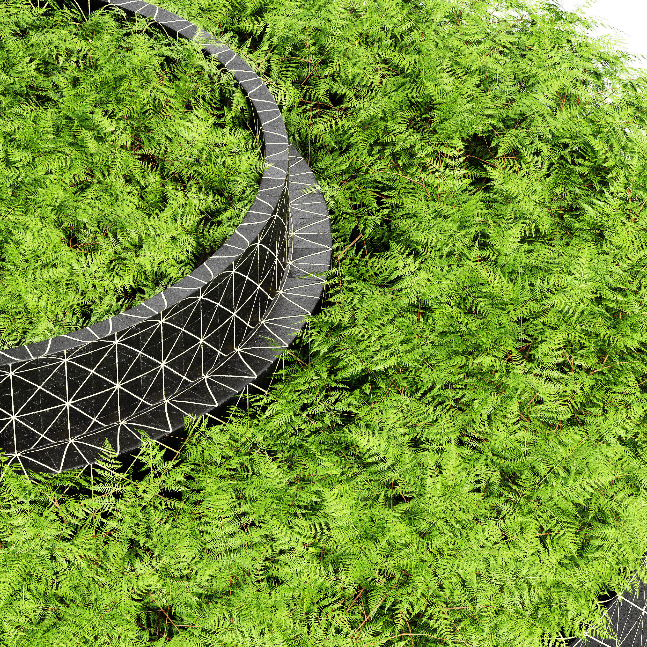 Decorative tree - Female Pray Pose - Outdoor - 3D model